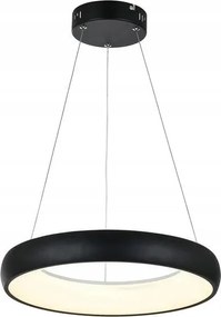 Závěsná Led lampa černá, moderní, kulatá, 40 cm do obývacího pokoje 4000K Reality