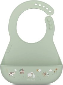 Světle zelený silikonový bryndák Little Farm – Mepal