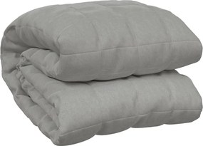 Zátěžová deka šedá 220 x 230 cm 15 kg textil 3154791