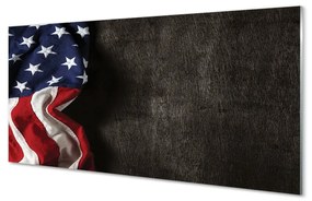 Obraz na skle Vlajky Spojených států 140x70 cm