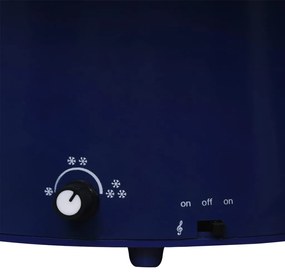 vidaXL Sněžící vánoční stromek s deštníkovým stojanem modrý 75 cm PVC