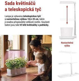 EMOS Bílá LED pěstební lampička 7W stmívatelná Z7904