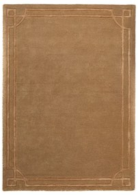 Hnědý ručně tkaný vlněný koberec 120x170 cm Gatsby – Flair Rugs