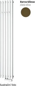 Isan Akros radiátor 150x35cm s háčky zlatá oliva DAKH15000350ZO