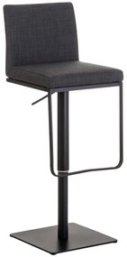 Barová židle Methow - látkové čalounění | tmavě šedá