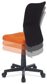 Autronic Kancelářská židle  - látka oranžová/černá  KA-2325 ORA