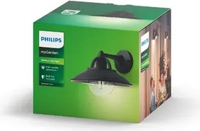 Philips Cormorant 1x42W černá / Venkovní nástěnné svítidlo / E27 / IP4