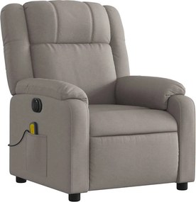 Elektrické masážní polohovací křeslo taupe textil 3205198