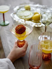 BLOOMINGVILLE Sklenice na koktejly TAURIN růžová