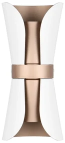 Nástěnné svítidlo v bílo-bronzové barvě Coat – Trio