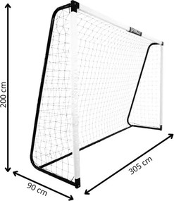 Fotbalová branka 305x200x90 cm SPRINGOS SG0013