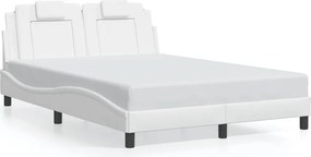 Rám postele Viana bez matrace bílý 140x200 cm umělá kůže 3208097