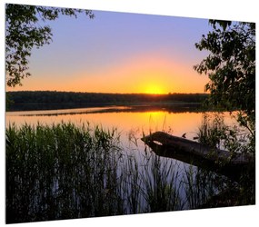 Obraz jezerní krajiny (70x50 cm)