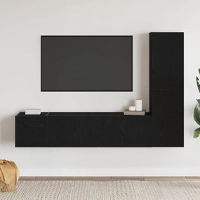 Sestava TV skříněk 4 ks Černý dub Kompozitní dřevo 3333052