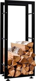 Stojan na palivové dřevo Keri V2 25x40x100 – černá