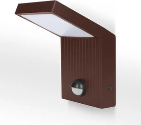 Brilagi -LED Venkovní nástěnné svítidlo se senzorem RIANO LED/8W/230V hnědá IP65