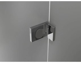 Mexen Lunar-B, výklopný sprchový kout levý 100 x 80 cm, 8mm čiré sklo, chromový profil, 832-100-080-01-00-L