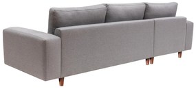 Hanah Home Rohová pohovka BERLIN světle šedá levá