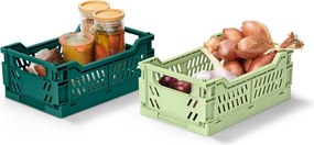 Tchibo - Skládací úložné boxy - barva: zelená