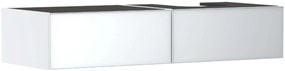 Hansgrohe Xevolos E - Umyvadlová skříňka, 28x137x55 cm, 2 zásuvky, matná bílá/metalická bílá 54322320