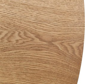 Kulatý jídelní stůl Angel 100 cm dub přírodní/černý