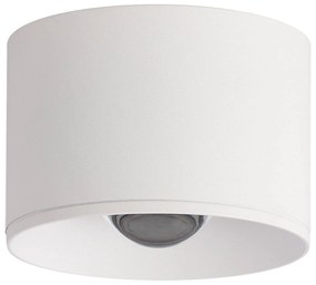 Venkovní stropní reflektor LED S132, Ø 8 cm, pískově bílý
