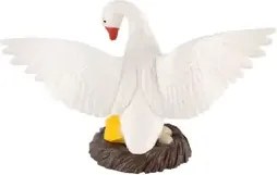 ZOOTED Figurka Husa domácí s mládětem / Plast / 12 cm / od 3 let