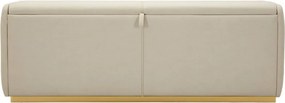 Designová lavice Mahalah 130 cm krémová