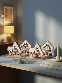 Sinsay - Vánoční dekorace ve tvaru perníkové chaloupky 2 pack - vícebarevná