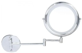 Erga Eda, LED osvětlené kosmetické zrcadlo na make-up ø20 cm, chromová, ERG-YKA-CH.EDA