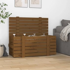 Úložný box medově hnědý 91 x 40,5 x 42 cm masivní borové dřevo - Default Title