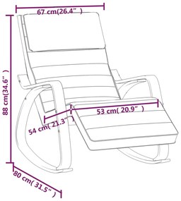 Houpací křeslo černé textil,  351077