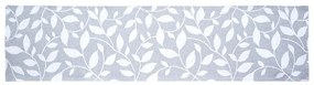SCANquilt prostírání MOTIV FINO listy šedobílá běhoun delší strana 100-170 cm