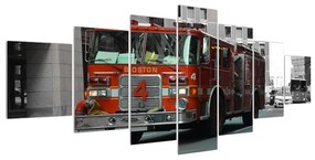 Obraz hasičského auta (210x100 cm)