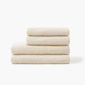 Goldea hotelový froté ručník / osuška bez bordury - 400g/m2 - přírodní režný 50 x 100 cm