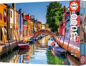 EDUCA Puzzle Burano, Itálie / 3000 dílků / od 14 let