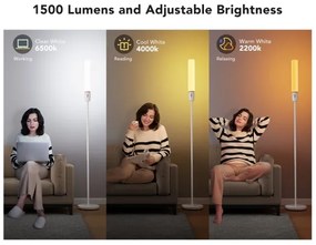 Govee - LED Stmívatelná stojací lampa CYLINDER SMART RGBICWW 2200-6500K