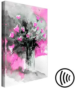 Obraz Kytice barev (1 díl) vertikální růžová