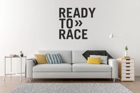 Lepy.cz Samolepka na zeď Ready to race Velikost (šířka x výška): 75x64cm, Barevná varianta: Mátová zelená