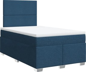 Box spring postel s matrací černá 120x190 cm textil 3292726