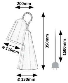 Rabalux 74224 - LED Stolní lampa RABAL 1xE14/4W/230V růžová