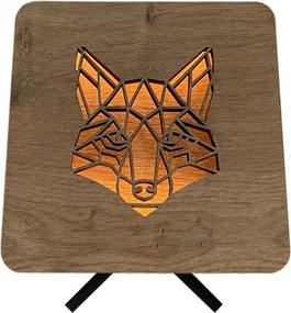 Li-Go "Hlava lišky" lampa 19x19 cm provedení povrchu: dub světlý