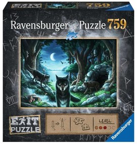 Ravensburger únikové exit puzzle vlk 759 dílků