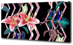 Wallmuralia Foto obraz na plátně do obýváku Tropická lilie 100x50