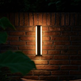 Moderní nástěnné svítidlo černé CCT 60cm vč. LED IP54 - Vanya