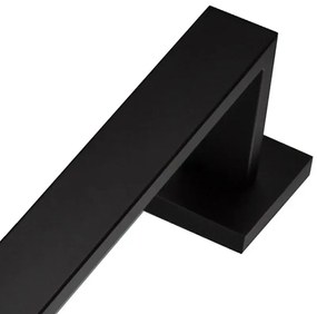 Rea Erlo 02, 2-řadý věšák na ručníky 60cm 332919, černá matná, REA-06908