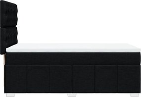 Box spring postel s matrací černá 80 x 200 cm textil 3291504