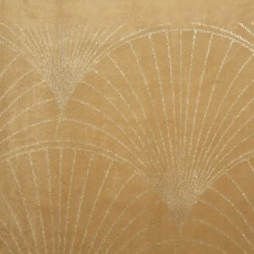 Sametový středový ubrus s lesklým potiskem v medové barvě Šířka: 35 cm | Délka: 220 cm