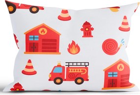 MK Lůžkoviny Bavlněný povlak na polštář Renforcé 40 x 60 cm - Hasiči