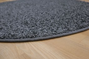 Vopi, AKCE: 250x250 (průměr) kruh Kusový koberec Color Shaggy šedý kruh, šedá, kancelář